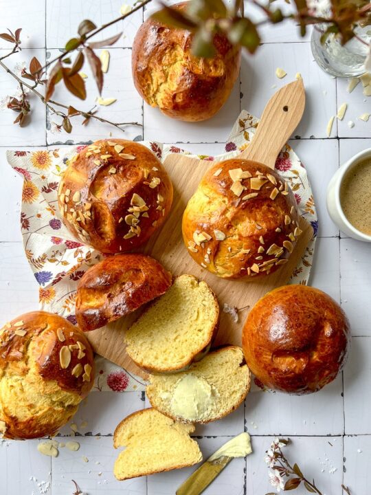 Dairy-Free Easter Egg Bread - Vibrant plate