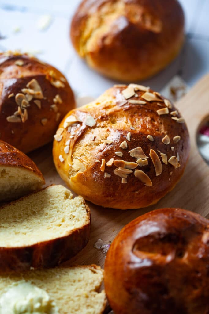 Dairy-Free Easter Egg Bread - Vibrant plate