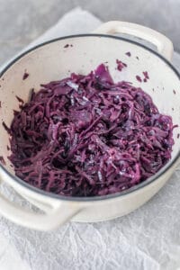 Braised Red Cabbage - Vibrant plate