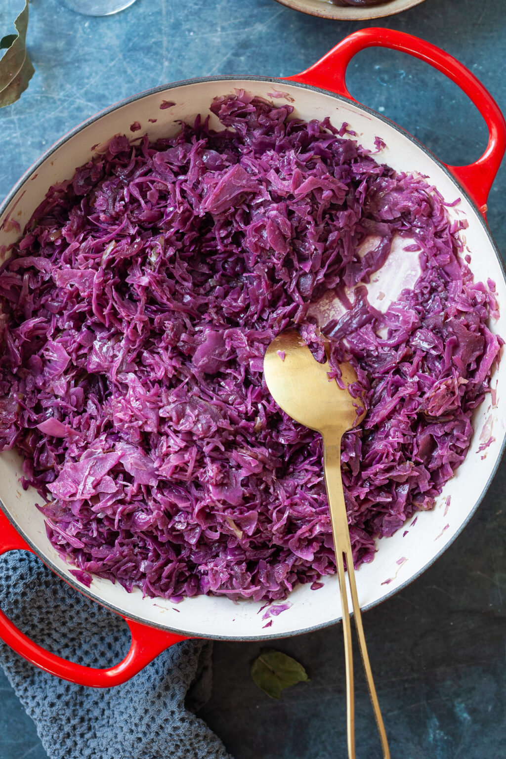 Braised Red Cabbage - Vibrant plate