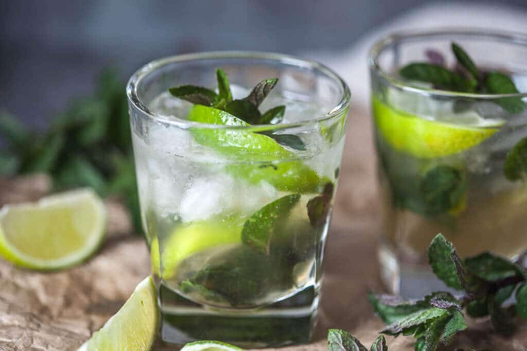 Homemade Classic Mojito - Vibrant plate