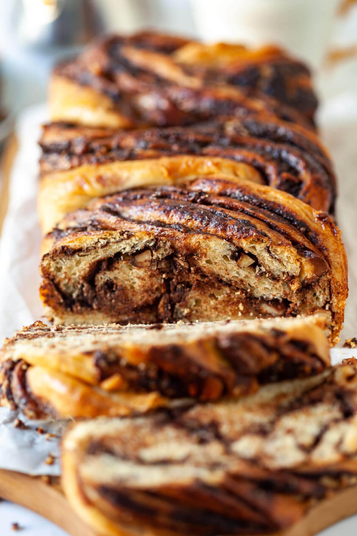 Easy Vegan Chocolate Babka - Vibrant plate