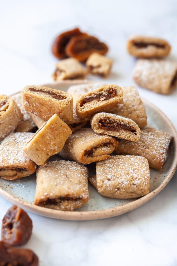 Homemade Vegan Fig Newtons - Vibrant plate