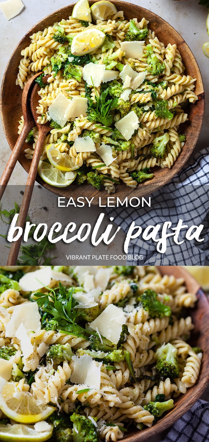 Easy Lemon Broccoli Pasta - Vibrant plate