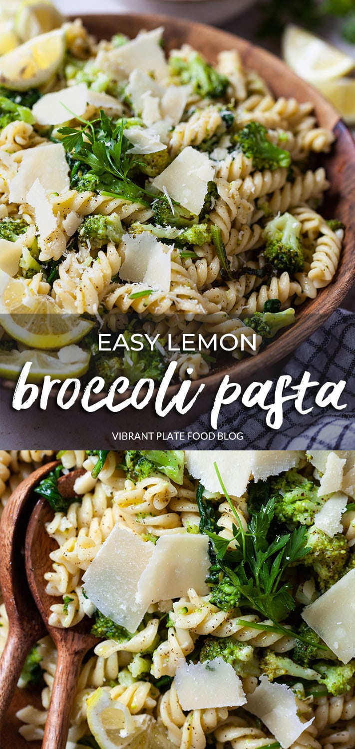 Easy Lemon Broccoli Pasta - Vibrant plate