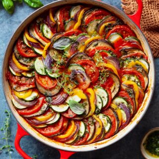 Homemade Classic French Ratatouille - Vibrant plate