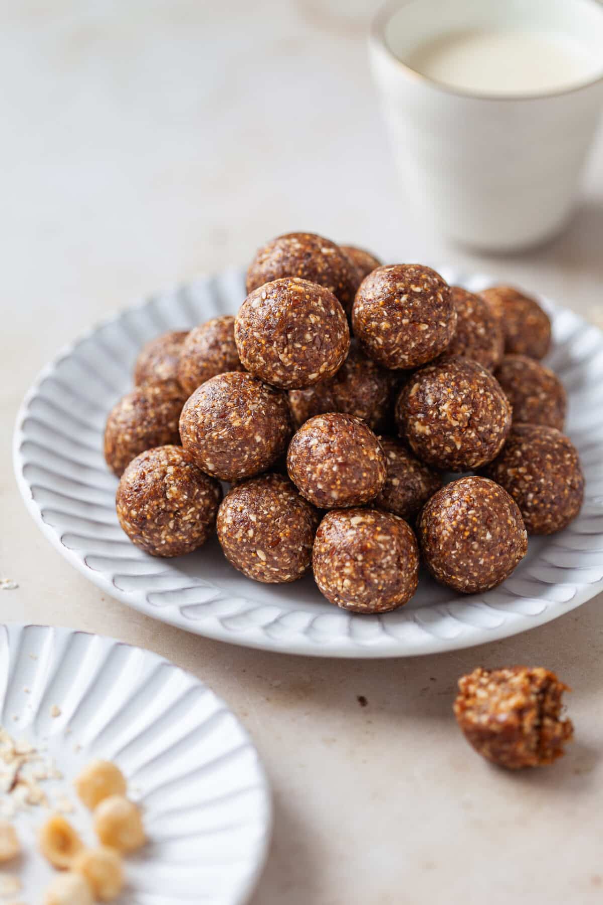 Date and Fig Energy Balls - Vibrant plate