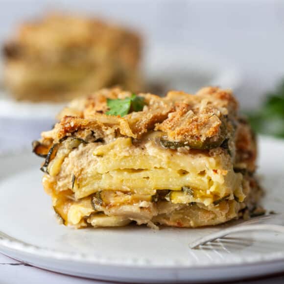 Vegan Zucchini Moussaka - Vibrant plate