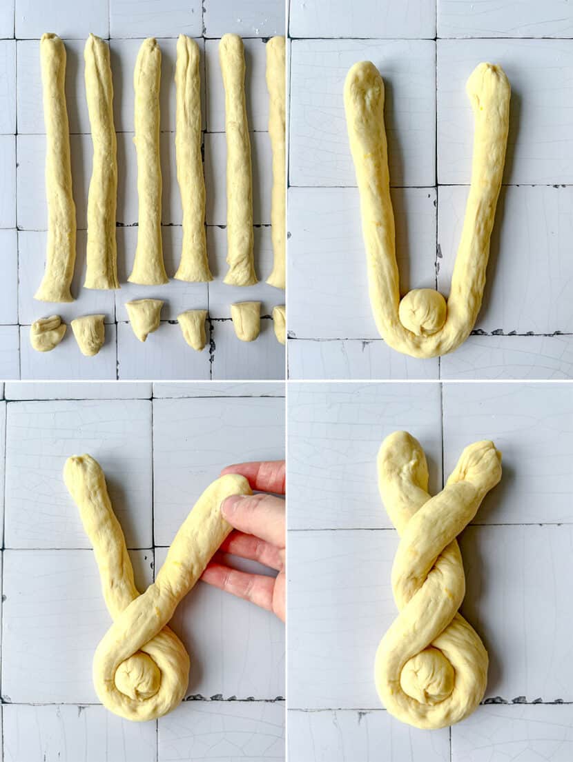 Vegan Easter Bunny Rolls - Vibrant plate