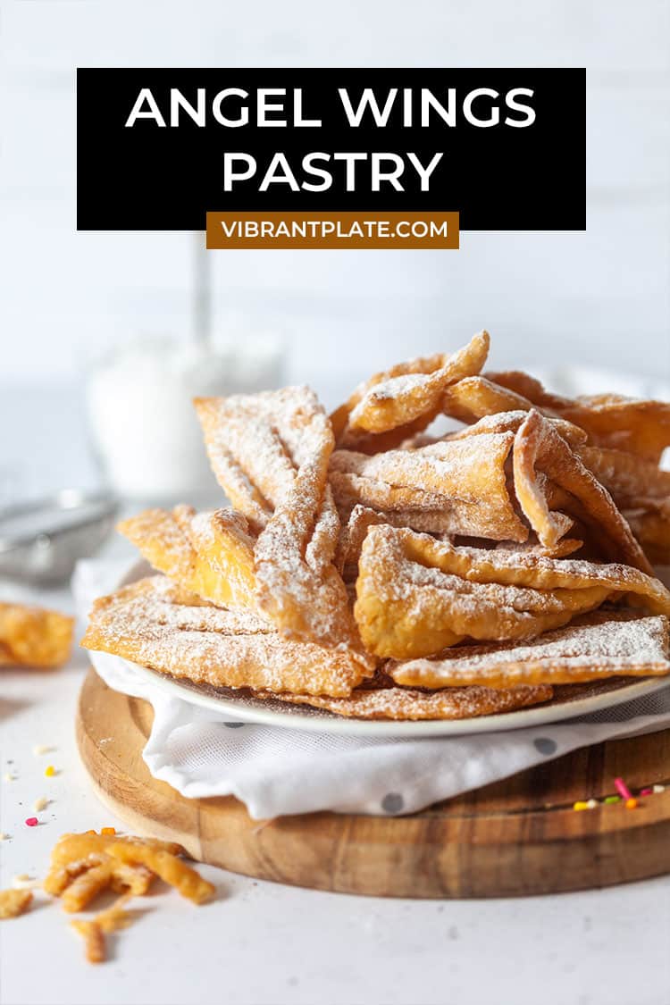 Angel Wings Pastry (Flancati) - Vibrant plate