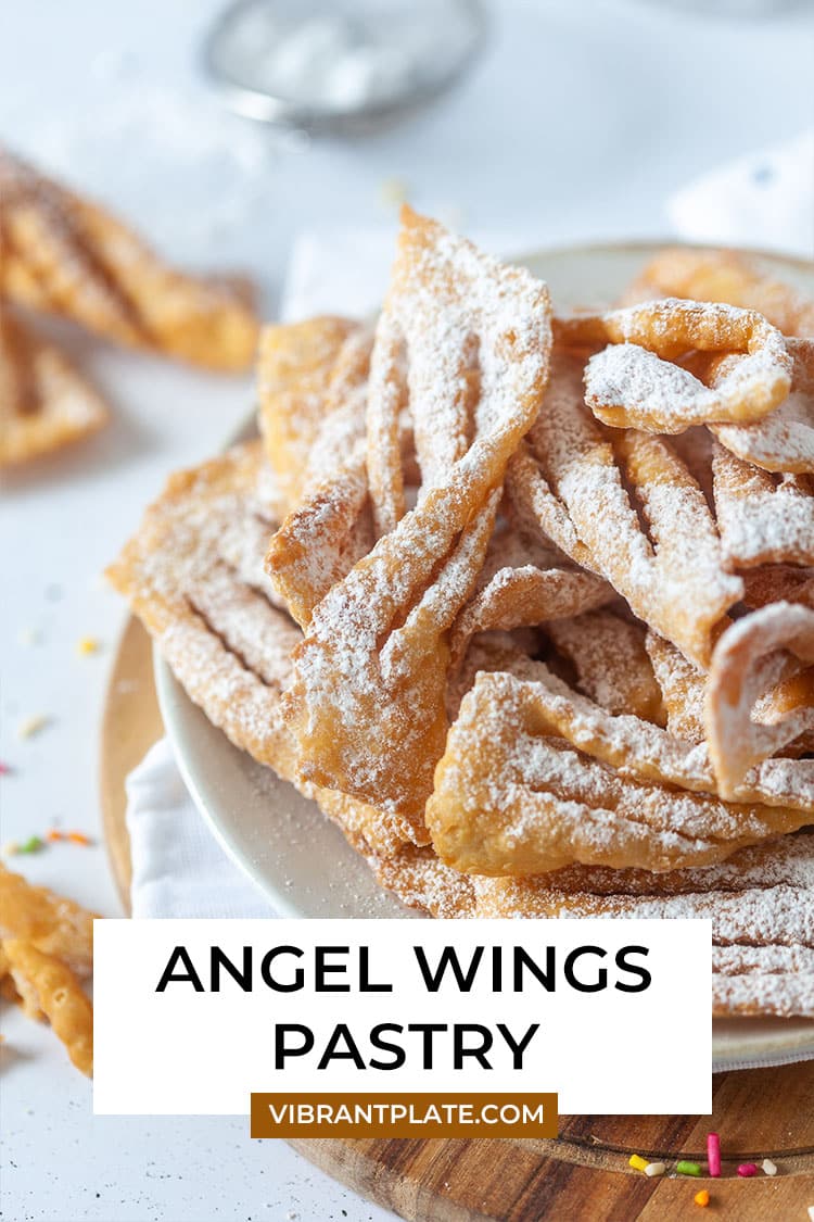 Angel Wings Pastry (Flancati) - Vibrant plate