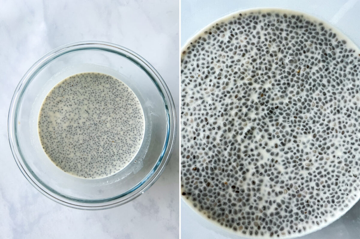 Chia Pudding with Cherry Compote - Vibrant plate